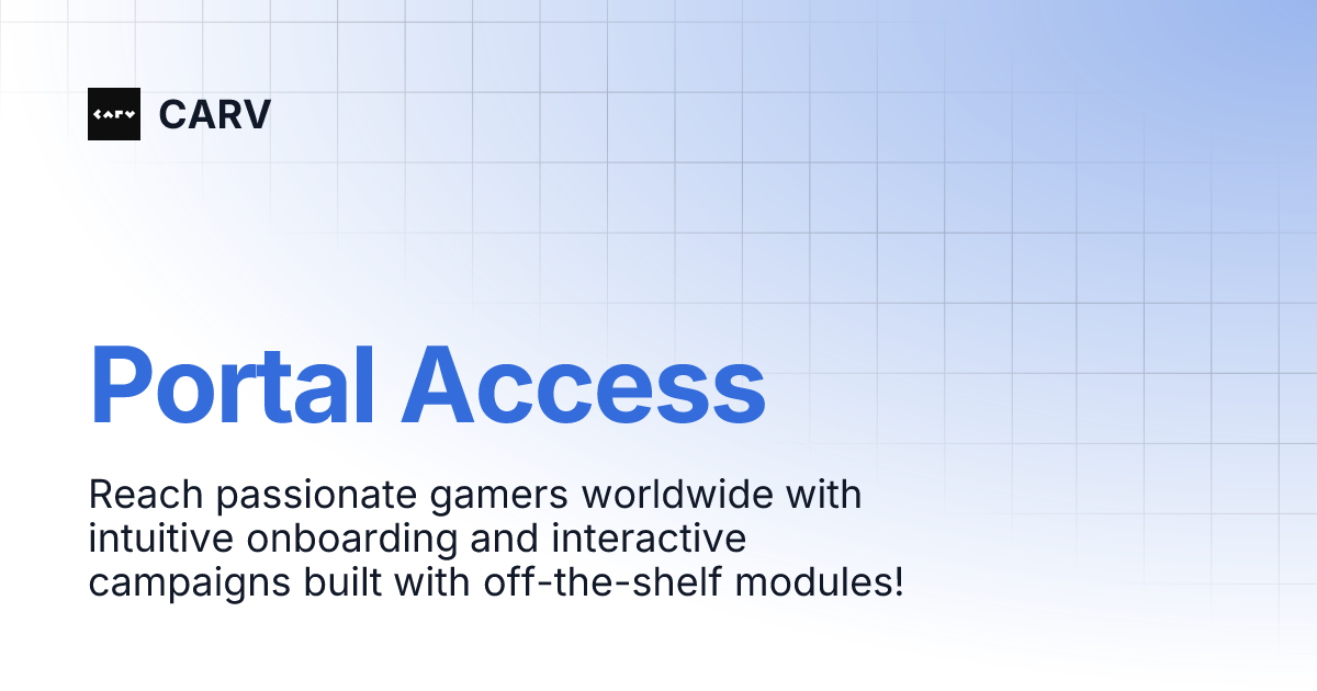 Portal Access | CARV